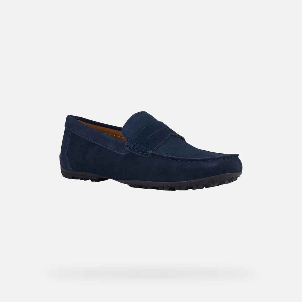 GEOX - KOSMOPOLIS + GRIP - Suede Loafers in Navy Blue – Harveys Menswear