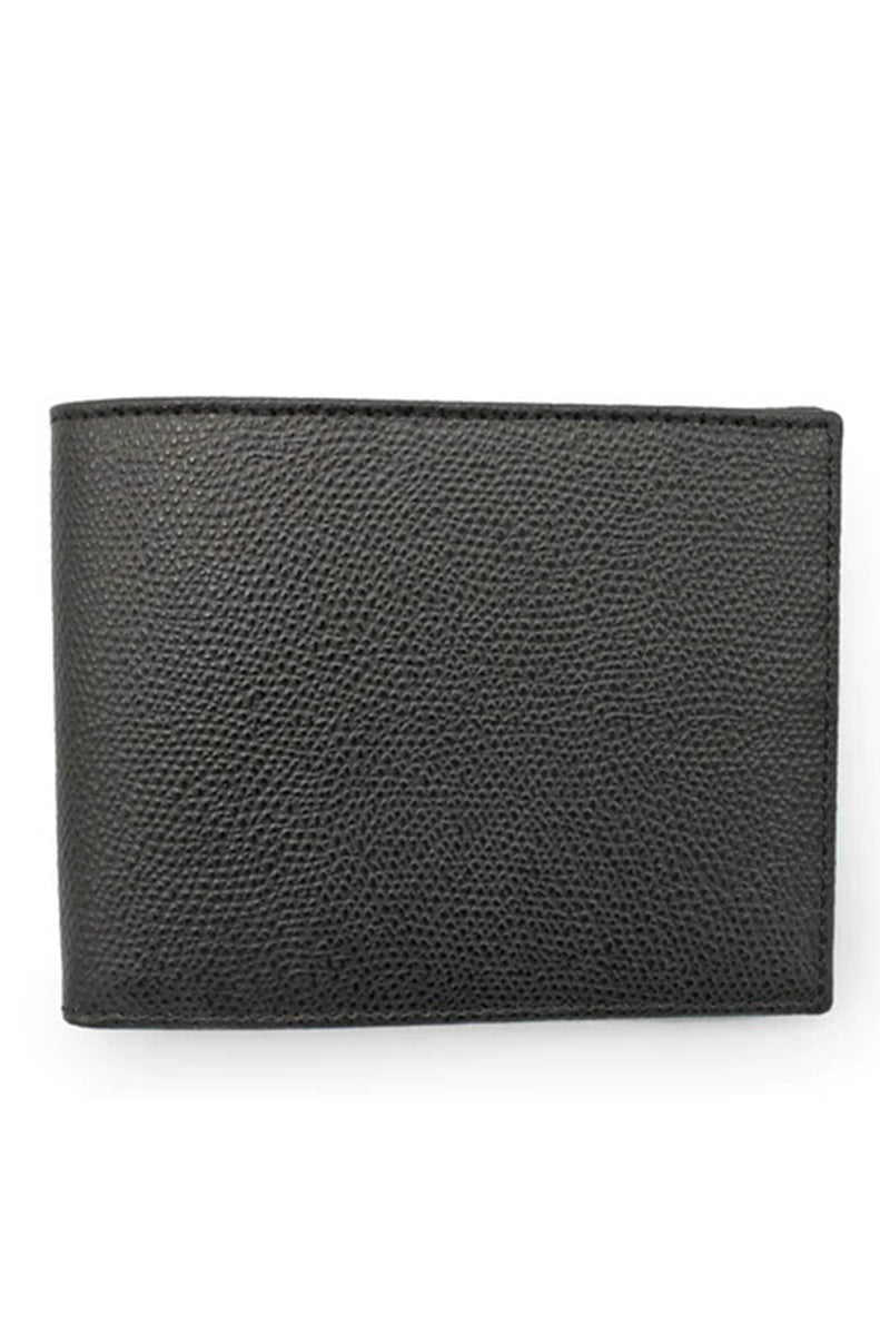 ELLIOT RHODES - COVENT GARDEN Grained Leather Billfold Wallet in Black ...